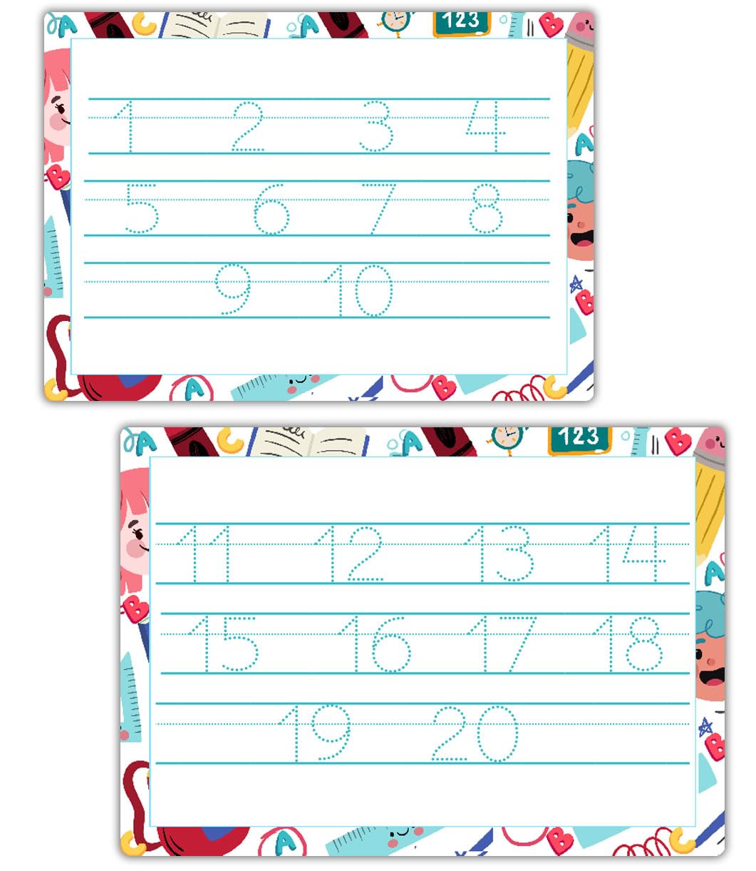 Number Tracing Mat - ZStore Handwriting Skill Builder Toddlers – Z Store